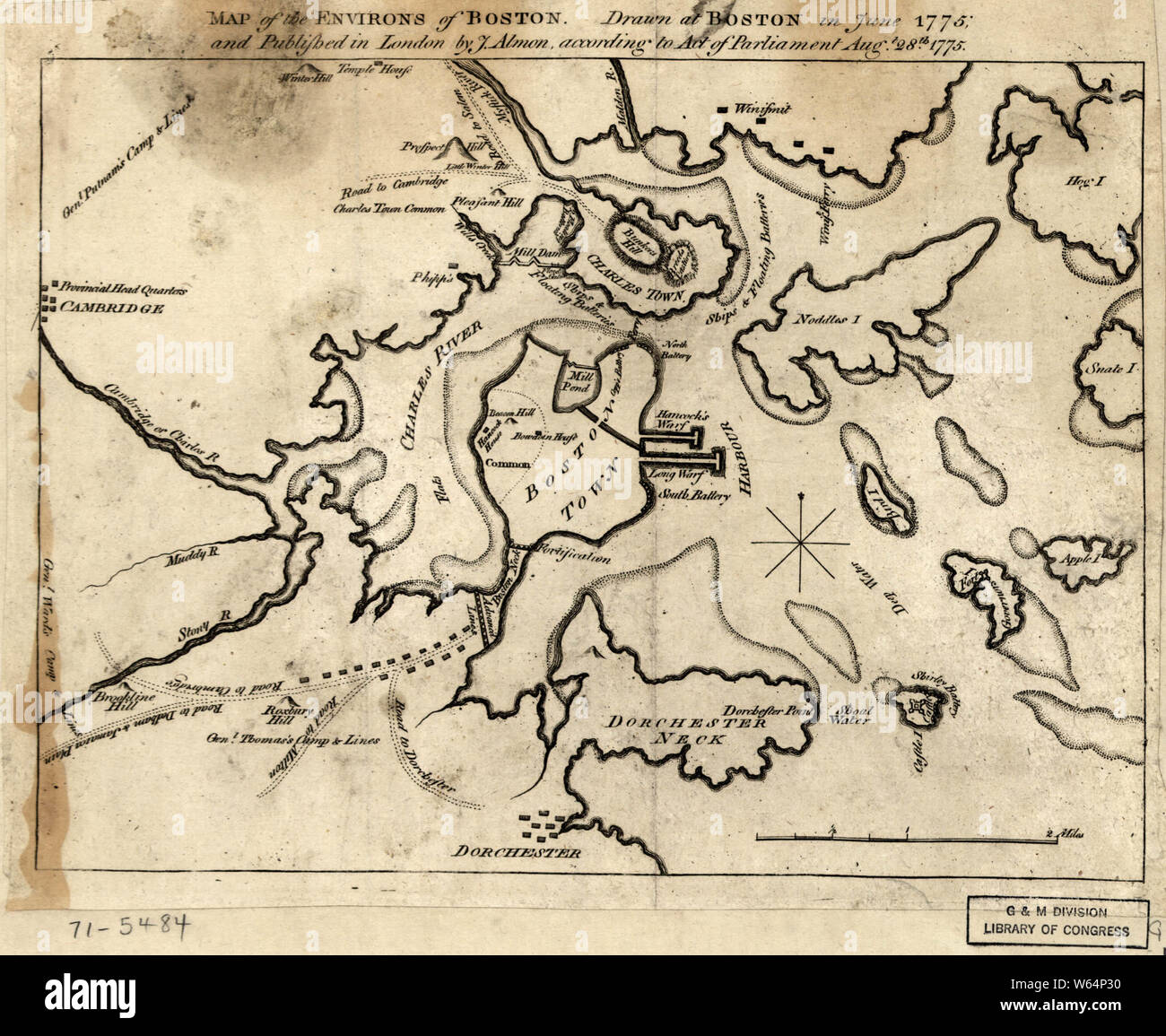 American Revolutionary War Boston Map Revolutionary War Map Of Boston