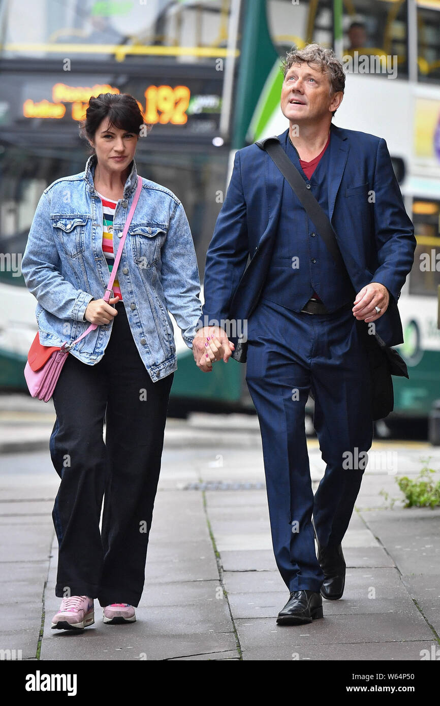 Emmerdale actor Mark Jordon and his partner Laura Norton arrive at ...