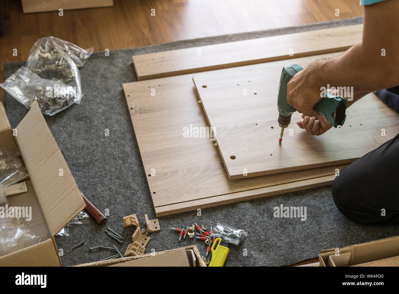 Install furniture hi-res stock photography and images - Alamy