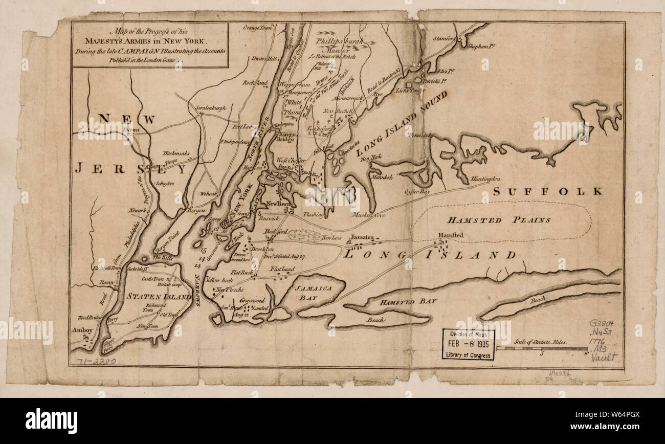 American Revolutionary War Era Maps 1750-1786 604 Map of the progress ...
