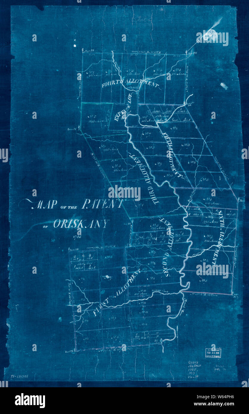 American Revolutionary War Era Maps 1750-1786 604 Map of the patent of ...