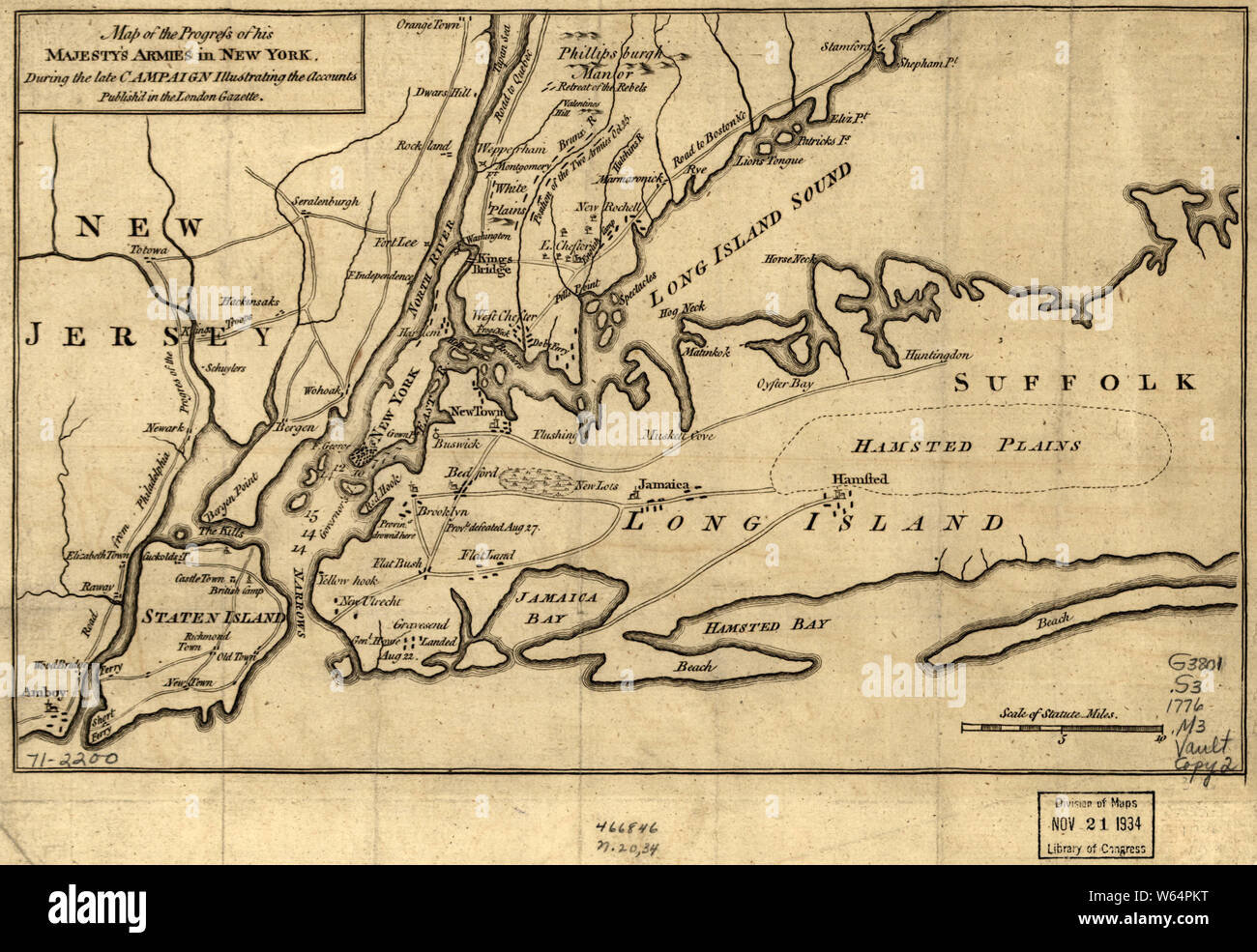 American Revolutionary War Era Maps 1750-1786 603 Map of the progress ...