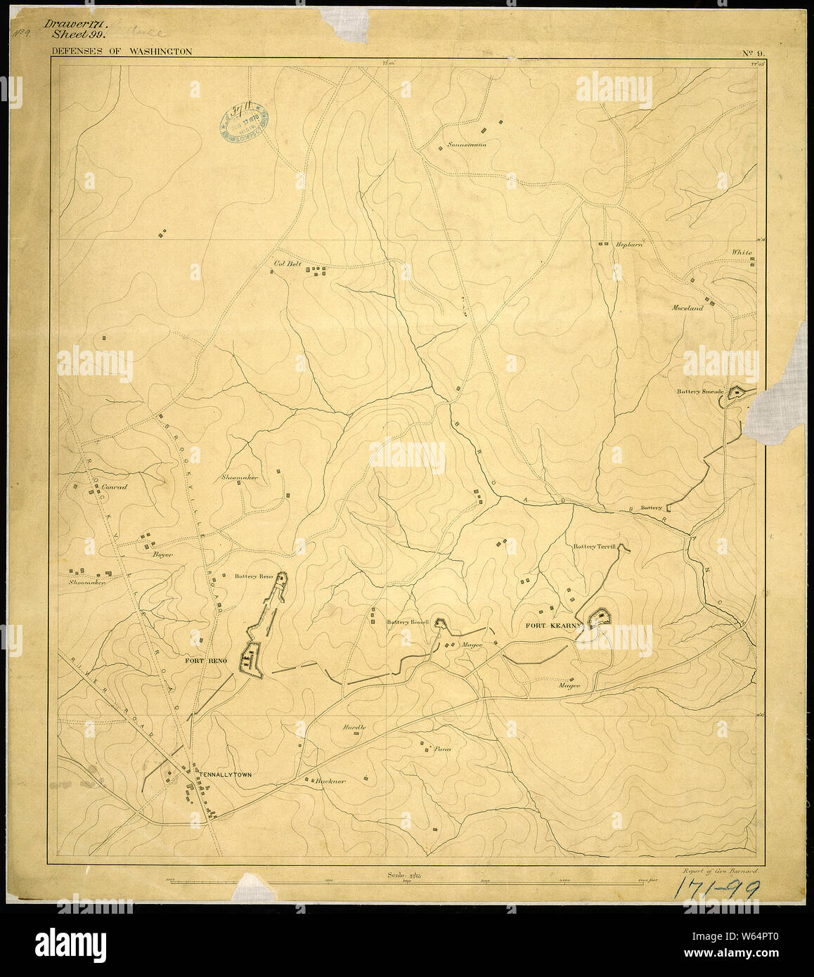 Defenses of Washington. [Maps 1 through 12 accompanying General Barnard ...