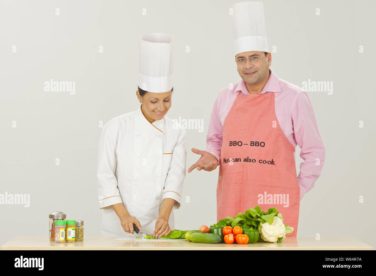 Indian chef woman hi-res stock photography and images - Alamy