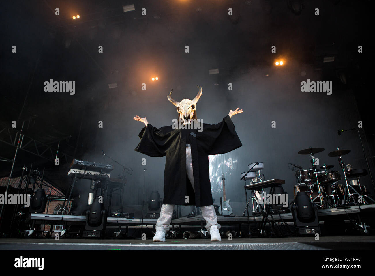 Fredrikstad, Norway - July 28th, 2019. The Norwegian indie pop band ...