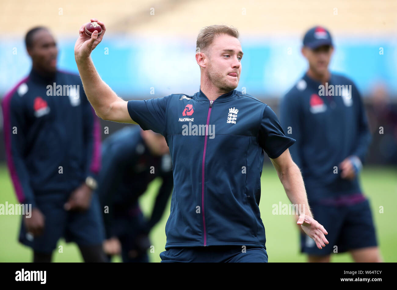 England's Stuart Broad during the nets session at Edgbaston, Birmingham ...