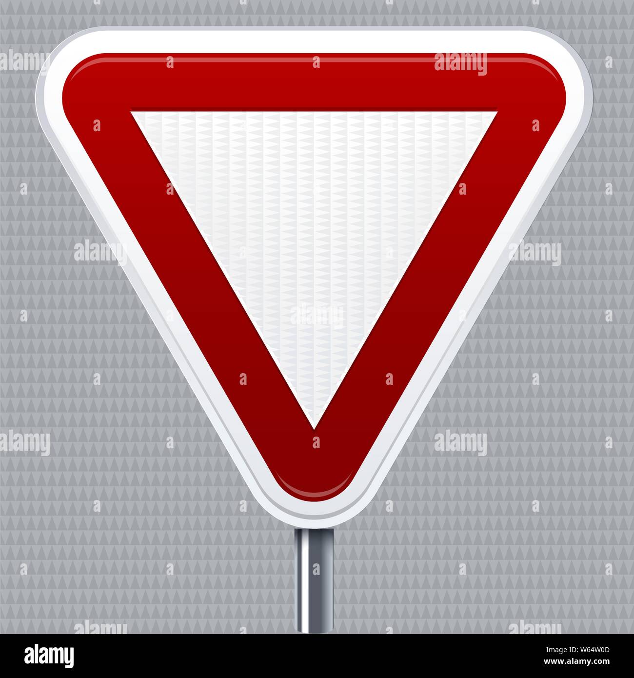 Vector illustration. Prohibition signal. Traffic road signal with ...