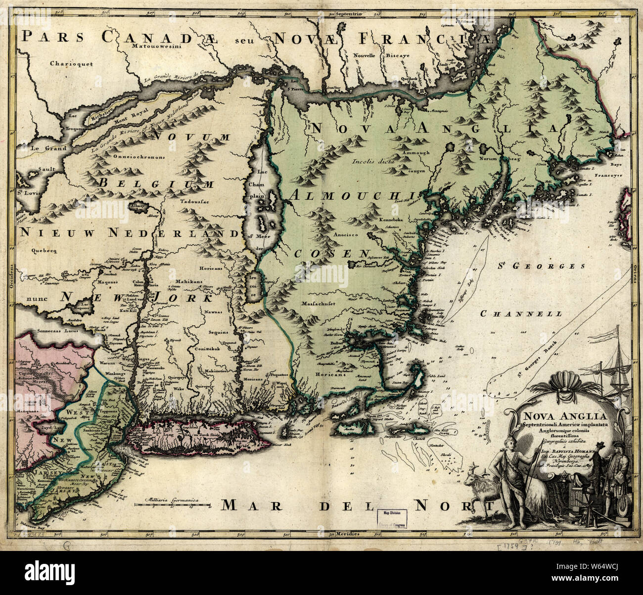 American Revolutionary War Era Maps 1750-1786 634 Nova Anglia 1 Rebuild ...