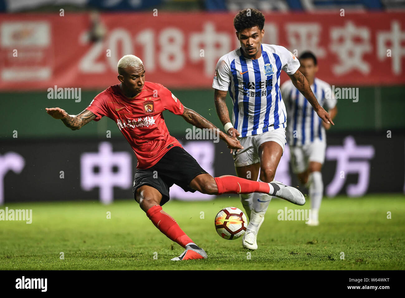 Brazilian football player Anderson Talisca of Guangzhou Evergrande ...