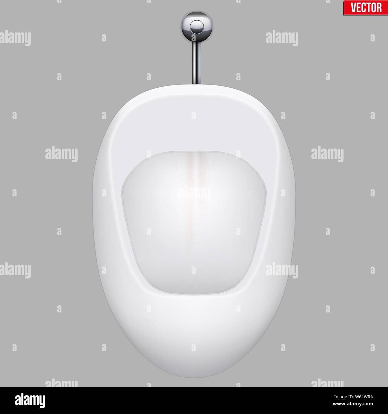 Classic white ceramic urinal Stock Vector Image & Art - Alamy
