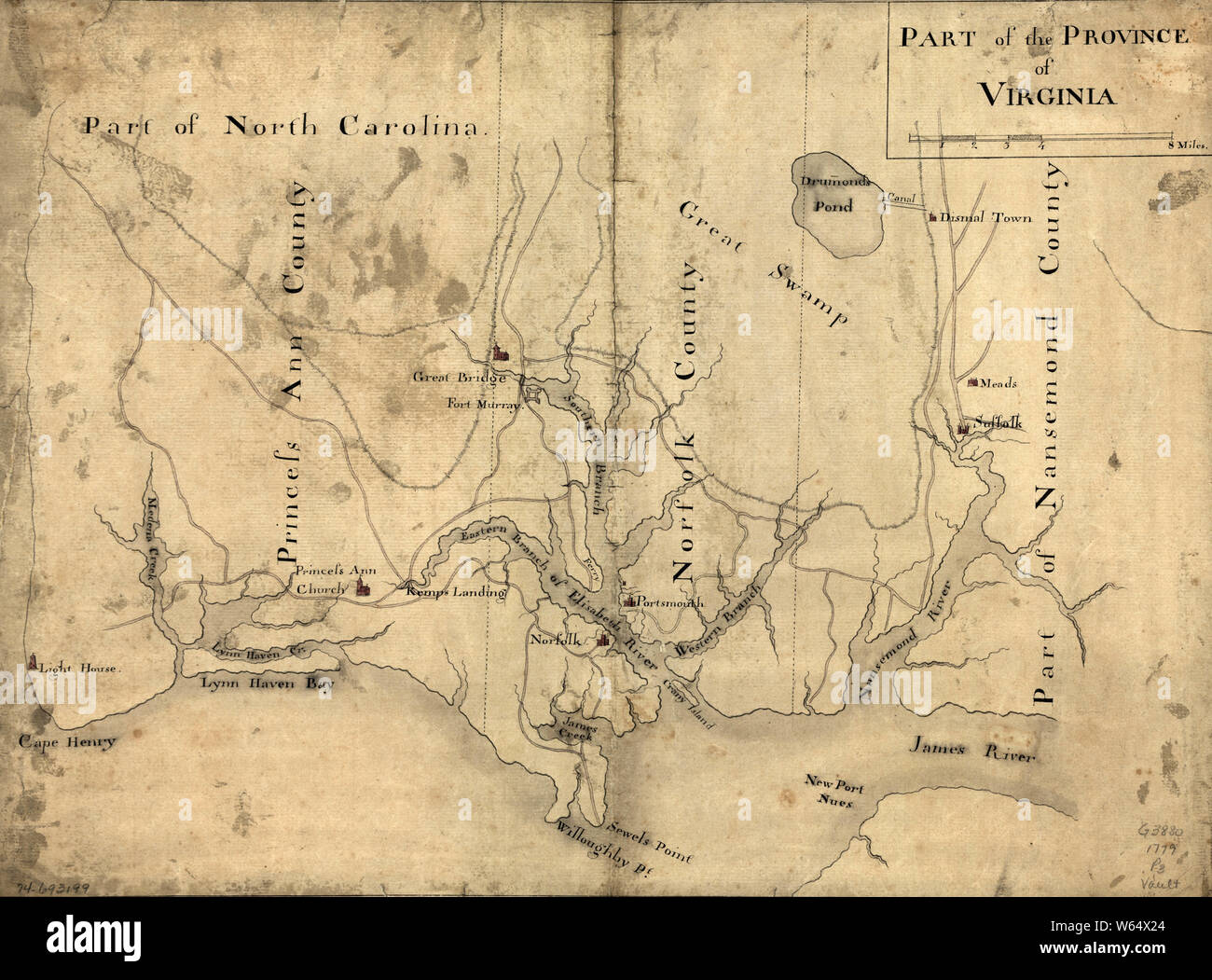 American Revolutionary War Era Maps 1750-1786 644 Part of the Province ...