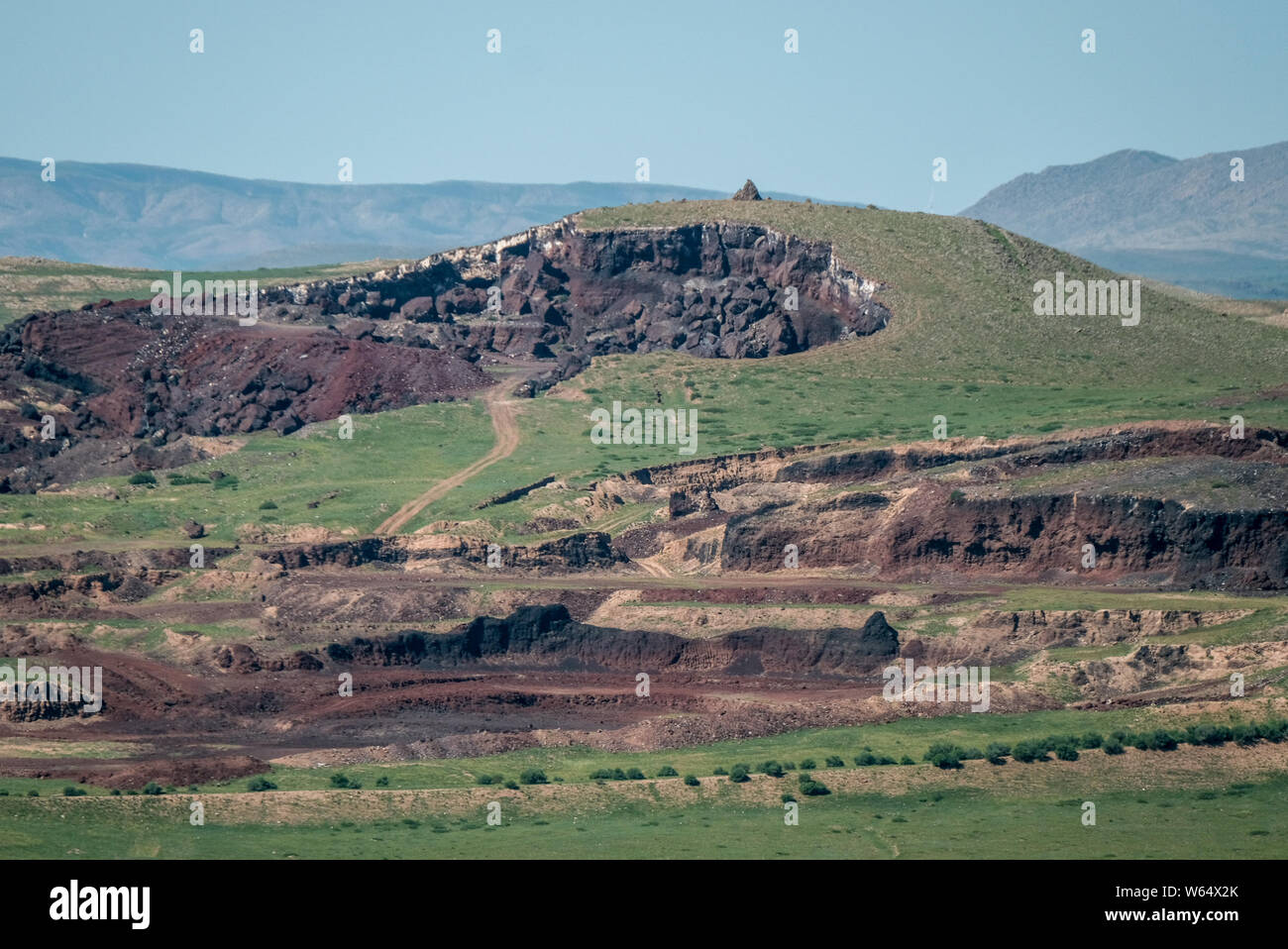 Landscape of the Ulan Hada volcano group in Chahar Right Back Banner ...