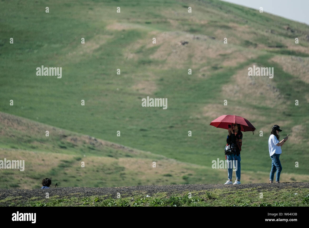 Landscape of the Ulan Hada volcano group in Chahar Right Back Banner ...