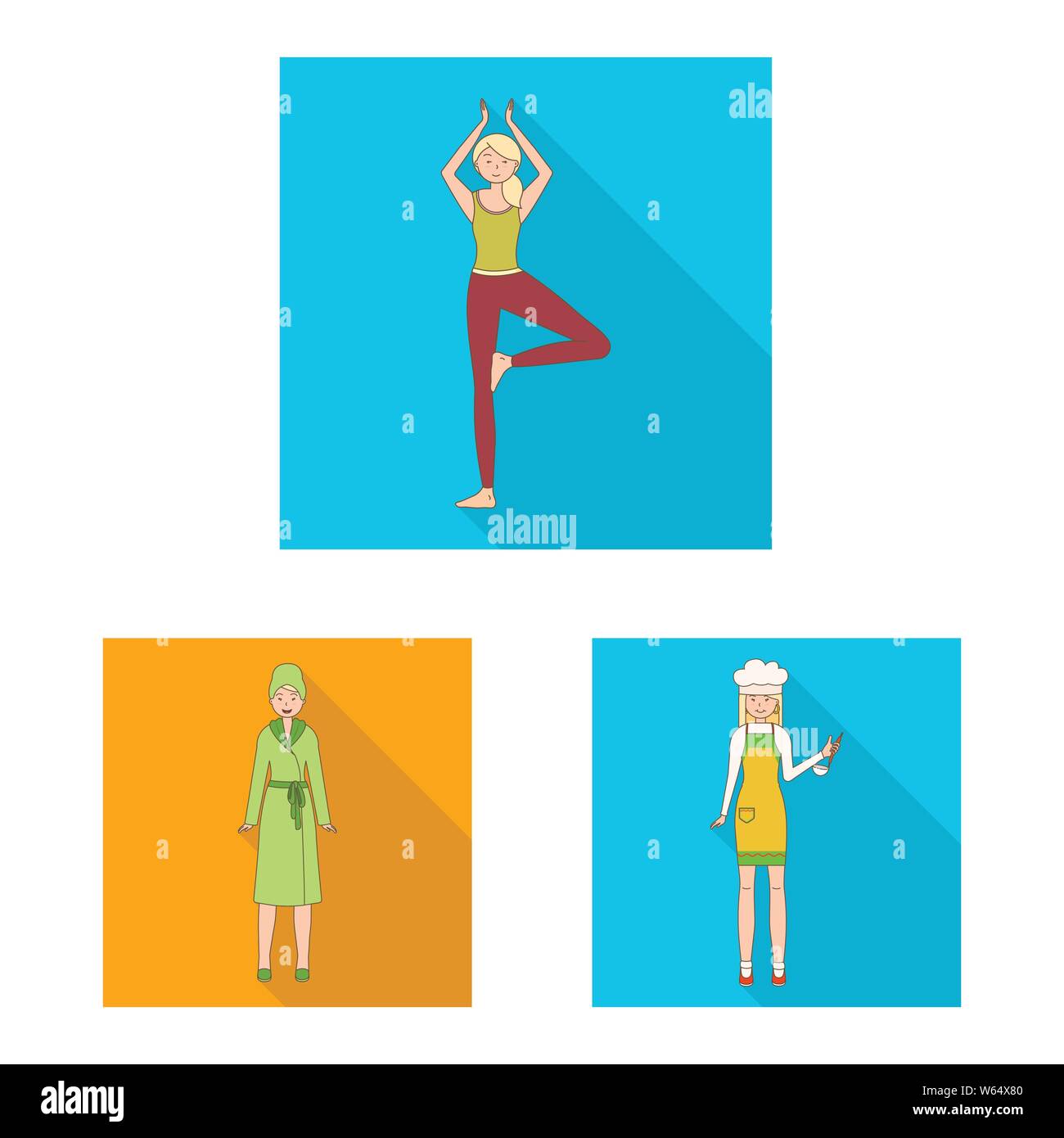 Vector design of woman and body sign. Collection of woman and style ...
