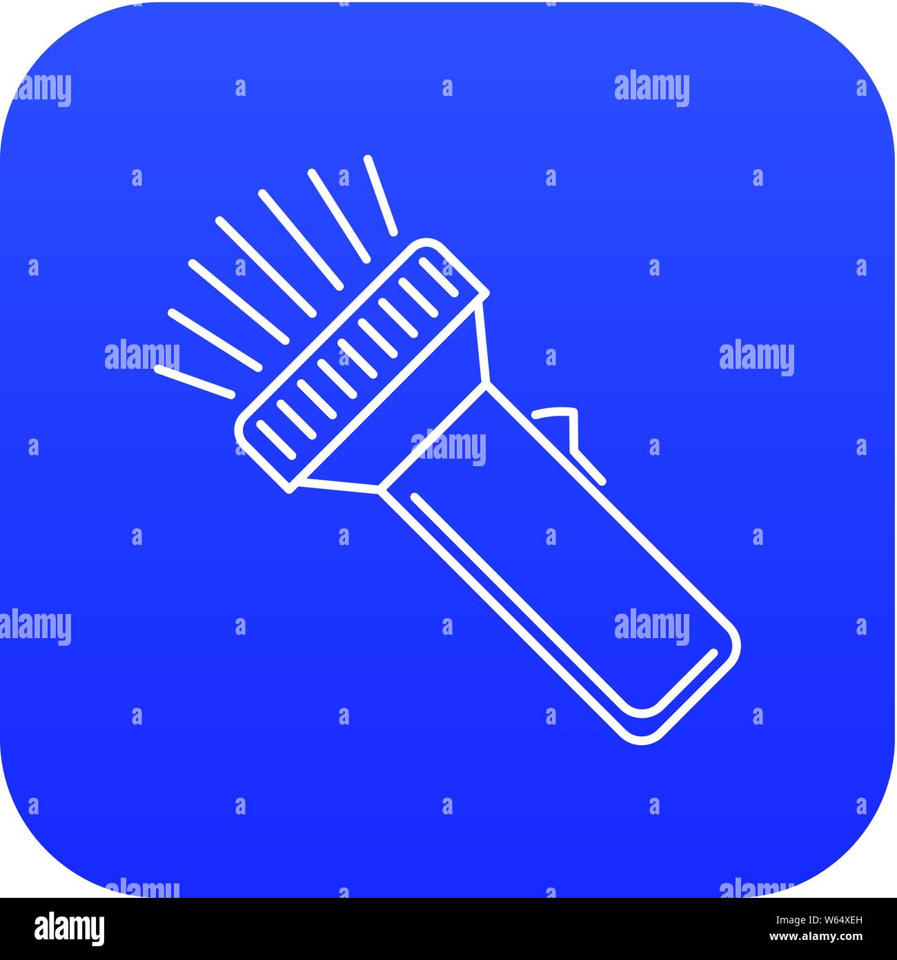 Flashlight icon blue vector Stock Vector Image & Art - Alamy