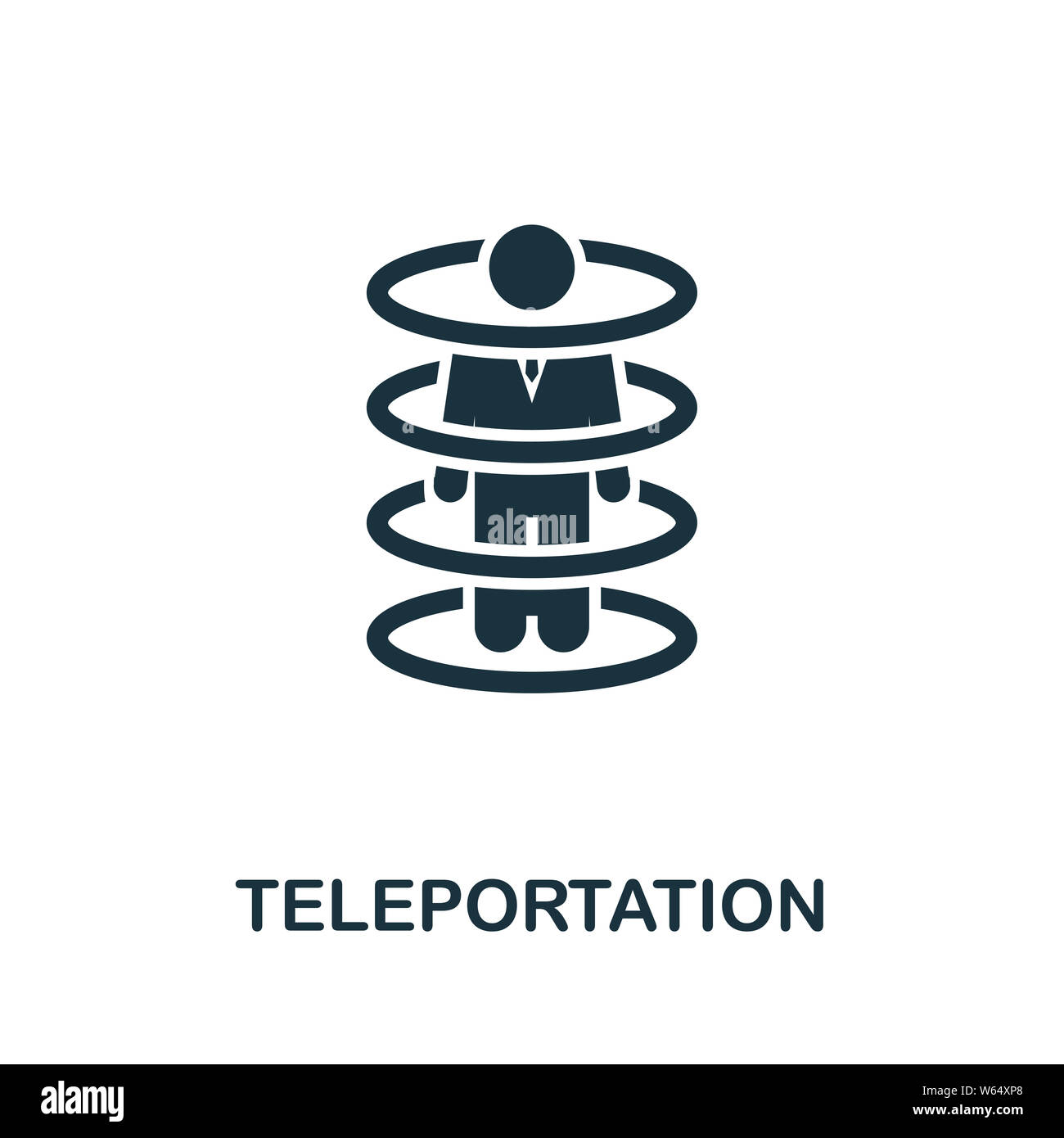Teleportation icon symbol. Creative sign from science icons collection ...