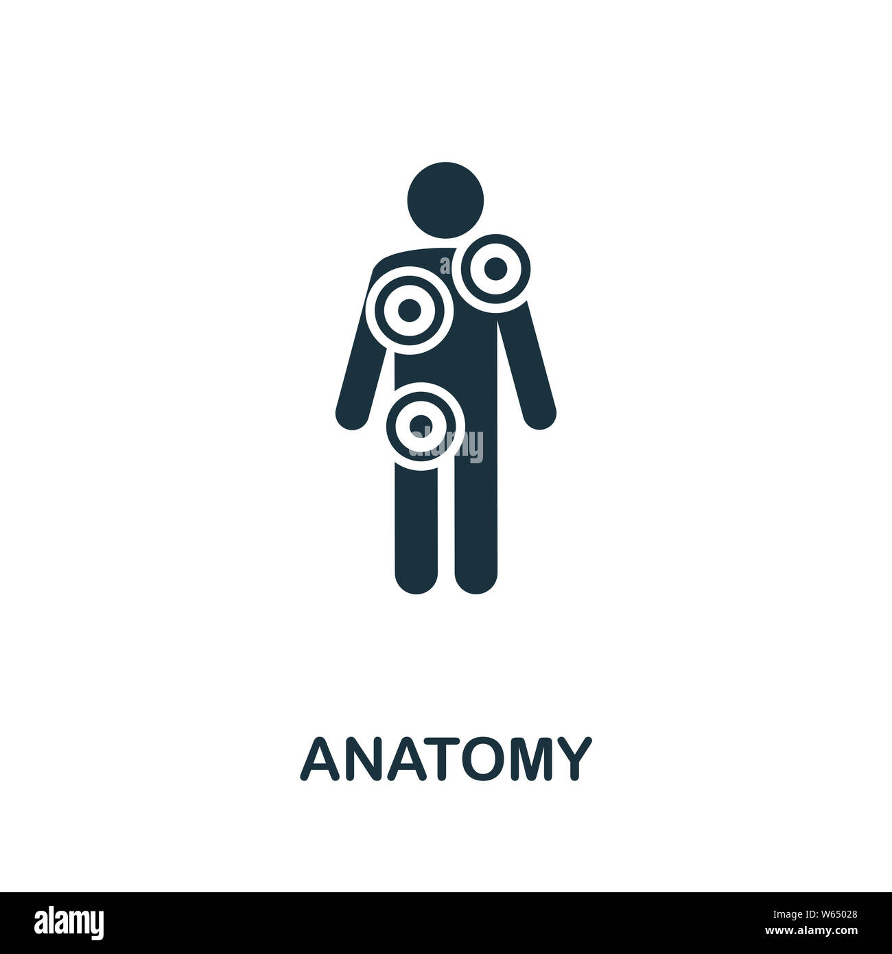 Anatomy icon symbol. Creative sign from science icons collection ...