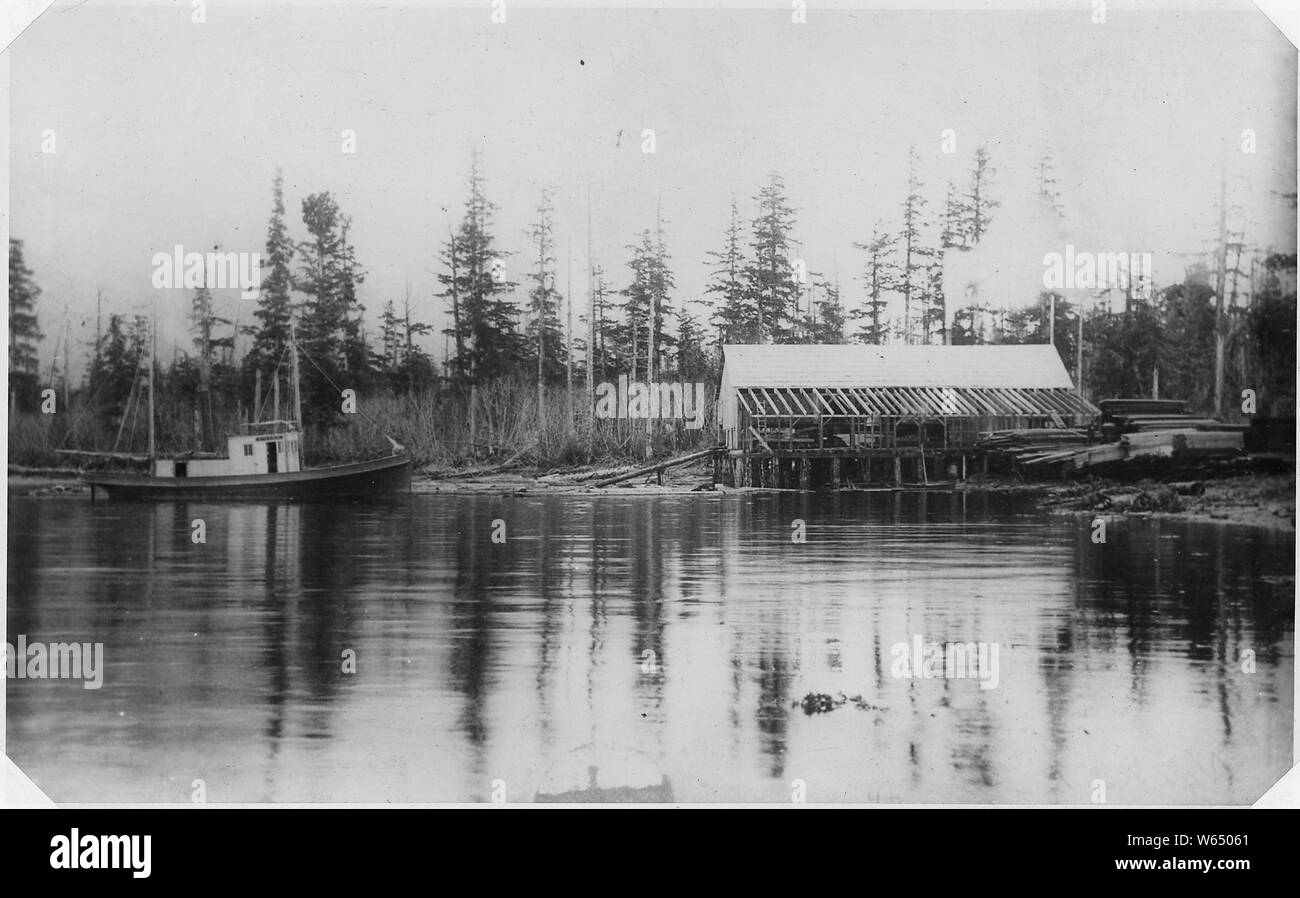 Duncan's first steam sawmill Stock Photo - Alamy