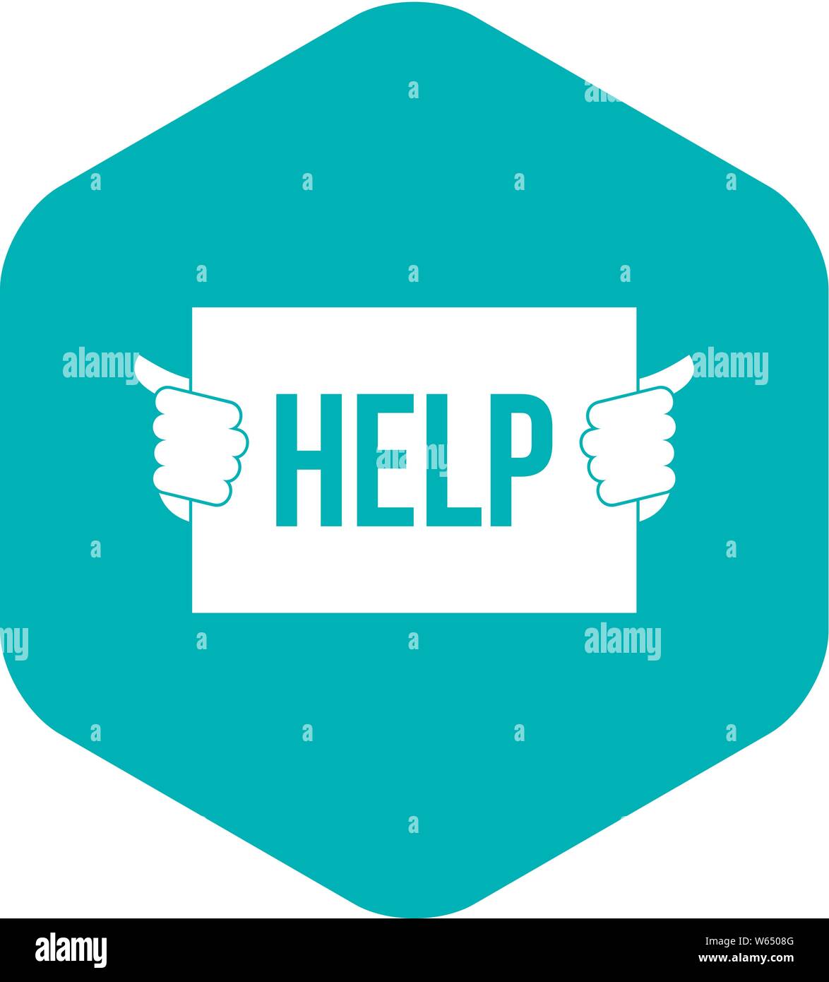 Help icon, simple style Stock Vector Image & Art - Alamy