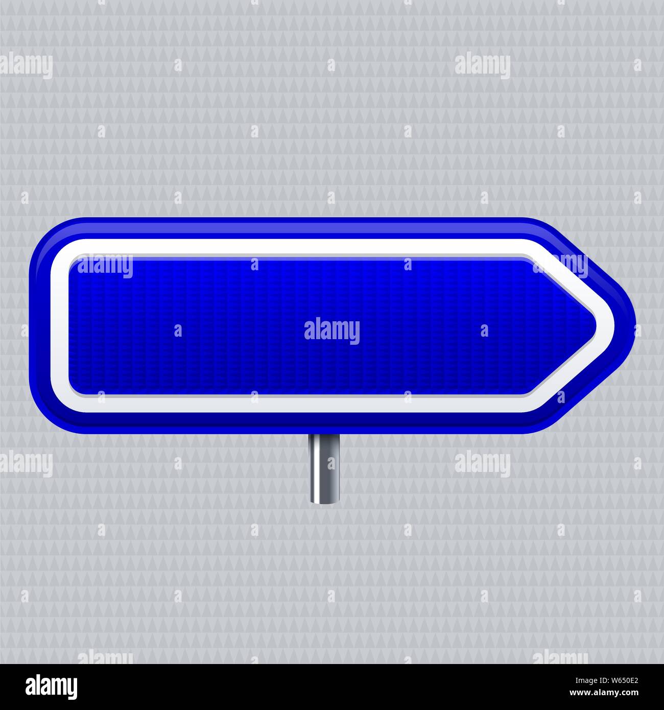 Vector illustration. Direction signal. Traffic road signal with ...