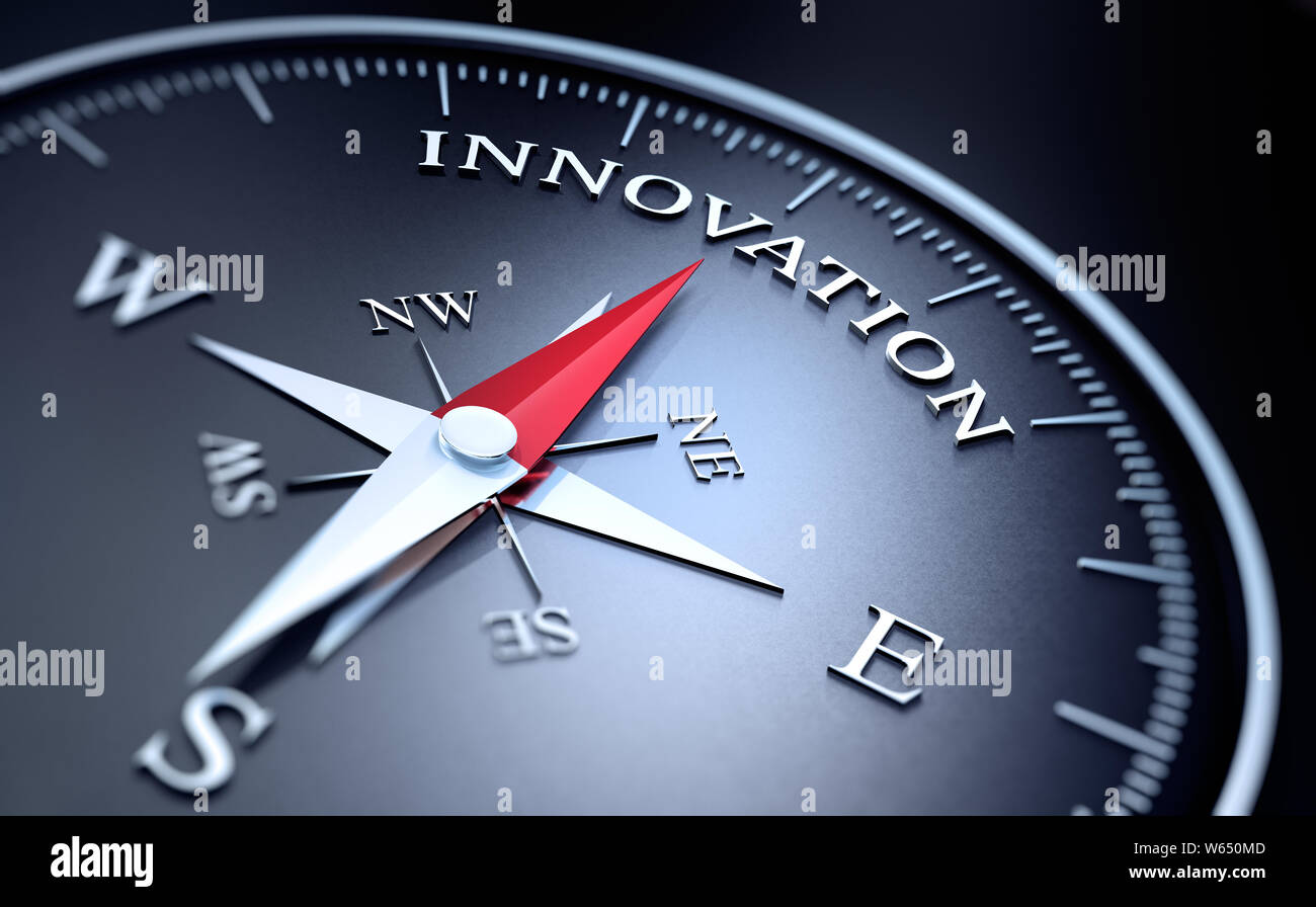 Compass needle pointing word planning hi-res stock photography and ...