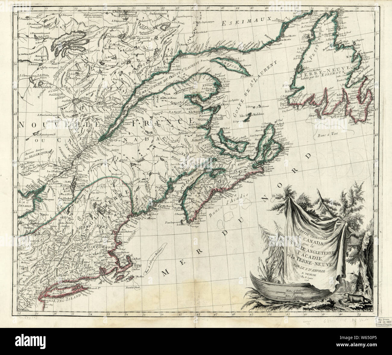 American Revolutionary War Era Maps 1750-1786 663 Partie orientale du Canada avec la Nouvelle ...