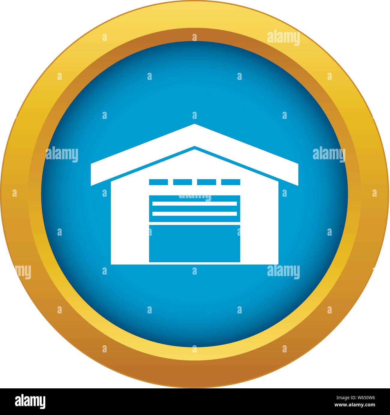 Warehouse icon blue vector isolated Stock Vector Image & Art - Alamy