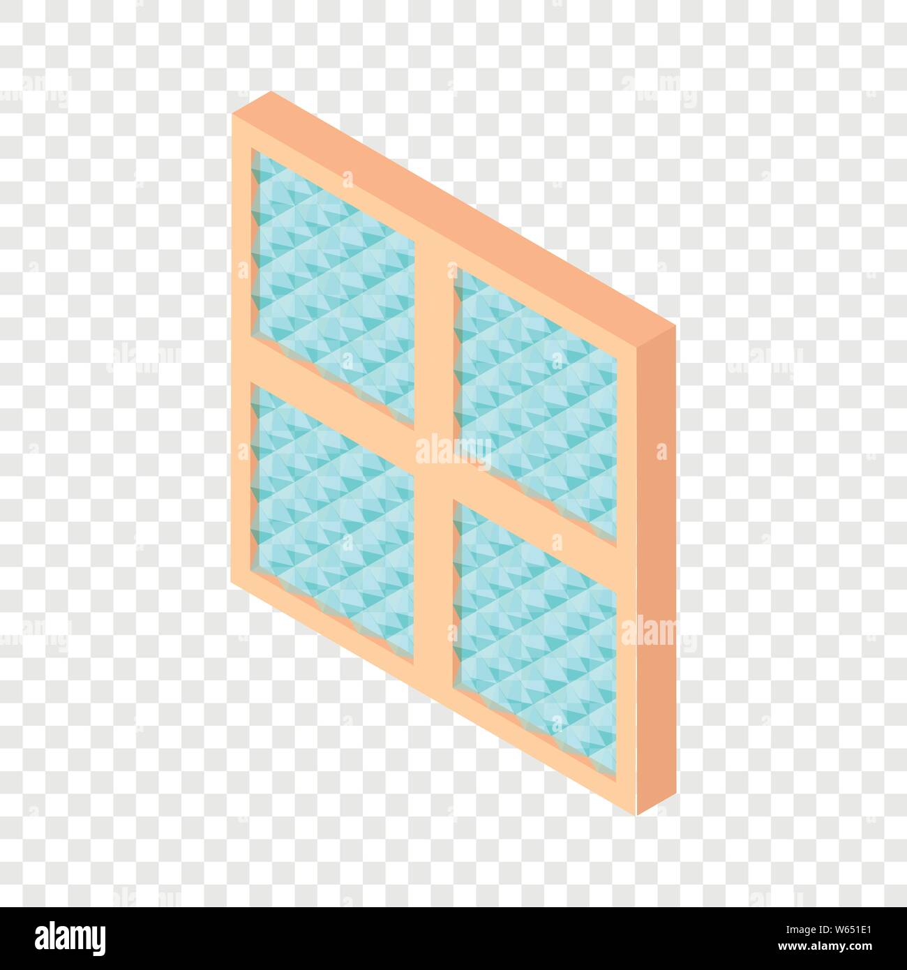 Square window frame icon, isometric 3d style Stock Vector Image & Art ...