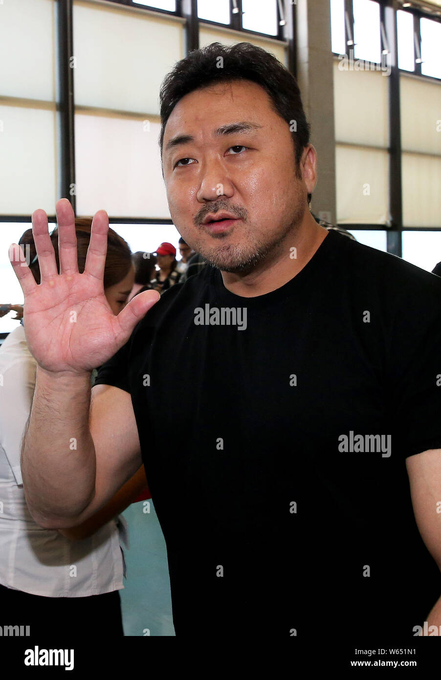 **TAIWAN OUT**Korean-American actor Ma Dong-seok or Don Lee arrives at ...