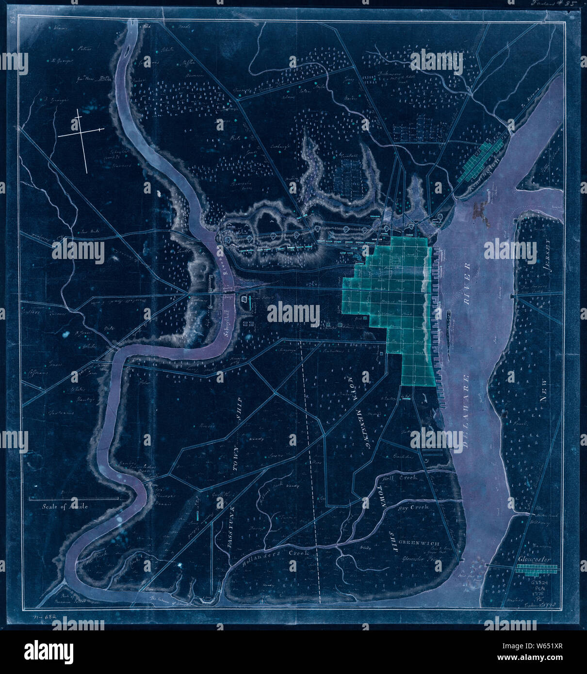 American Revolutionary War Era Maps 1750-1786 671 Philadelphia and ...