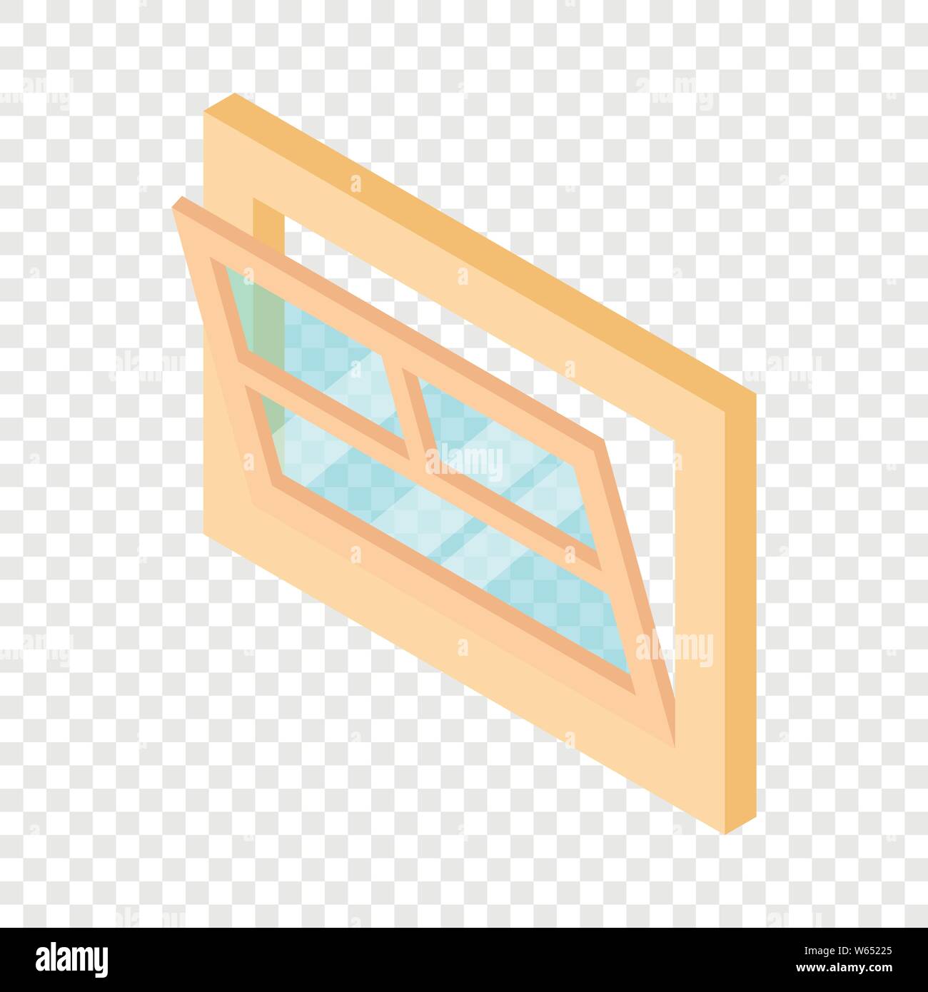 Open window leaf icon, isometric 3d style Stock Vector Image & Art - Alamy