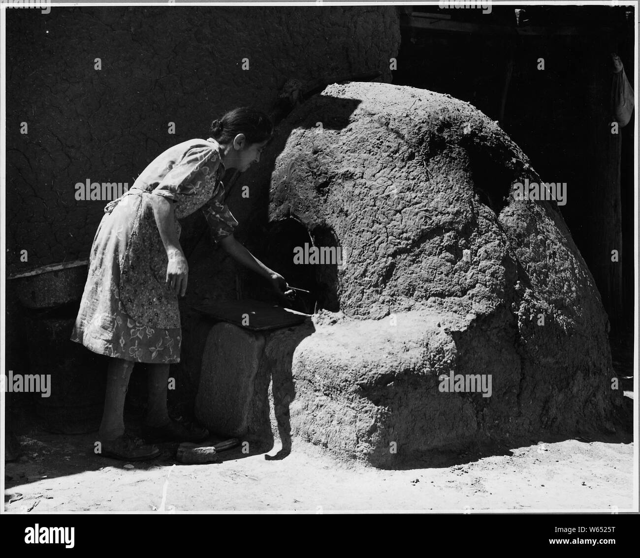 El Cerrito, San Miguel County, New Mexico. Bread is home-baked here ...