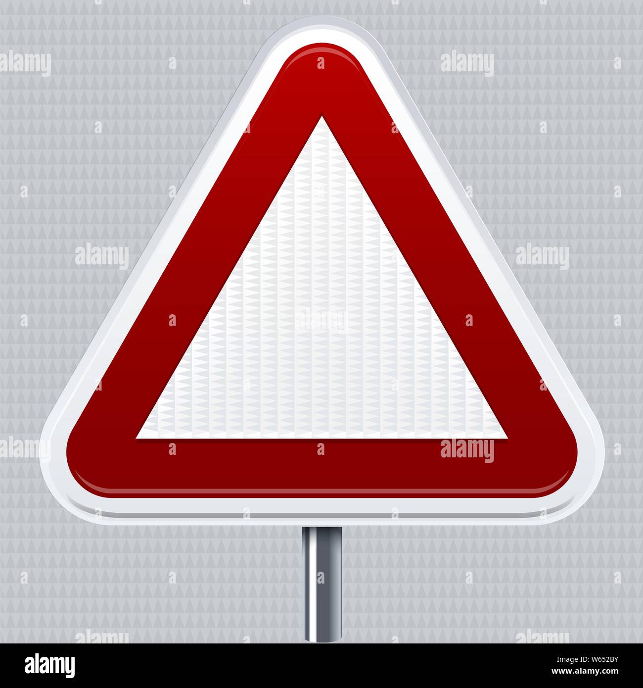 Vector illustration. Prohibition signal. Traffic road signal with ...