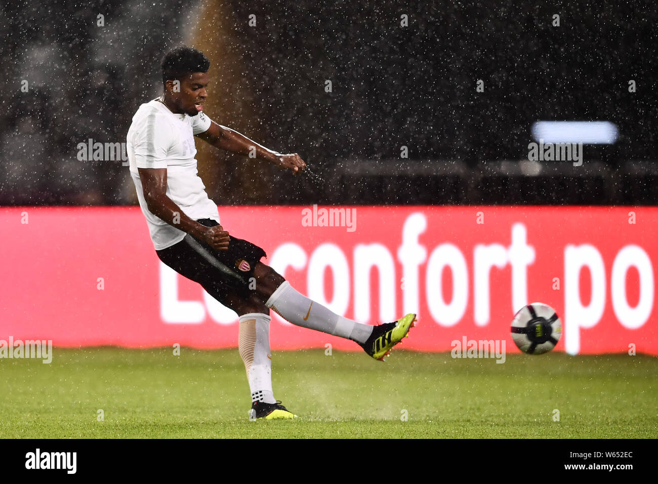 A player of Association Sportive de Monaco Football Club takes part in ...