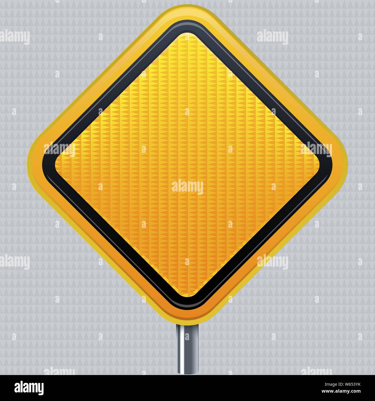 Vector illustration. Warning signal. Traffic road signal with ...