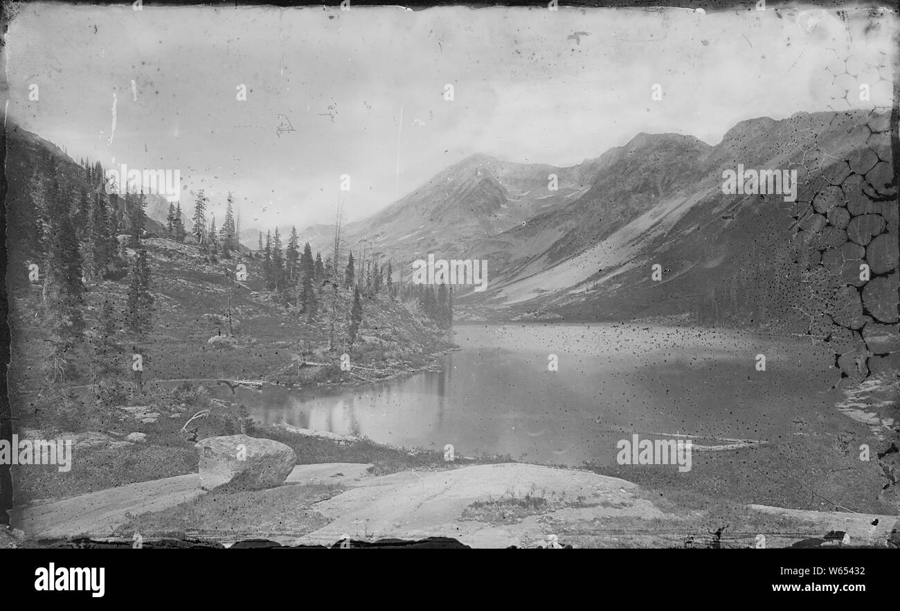 Lake with view Black and White Stock Photos & Images - Alamy