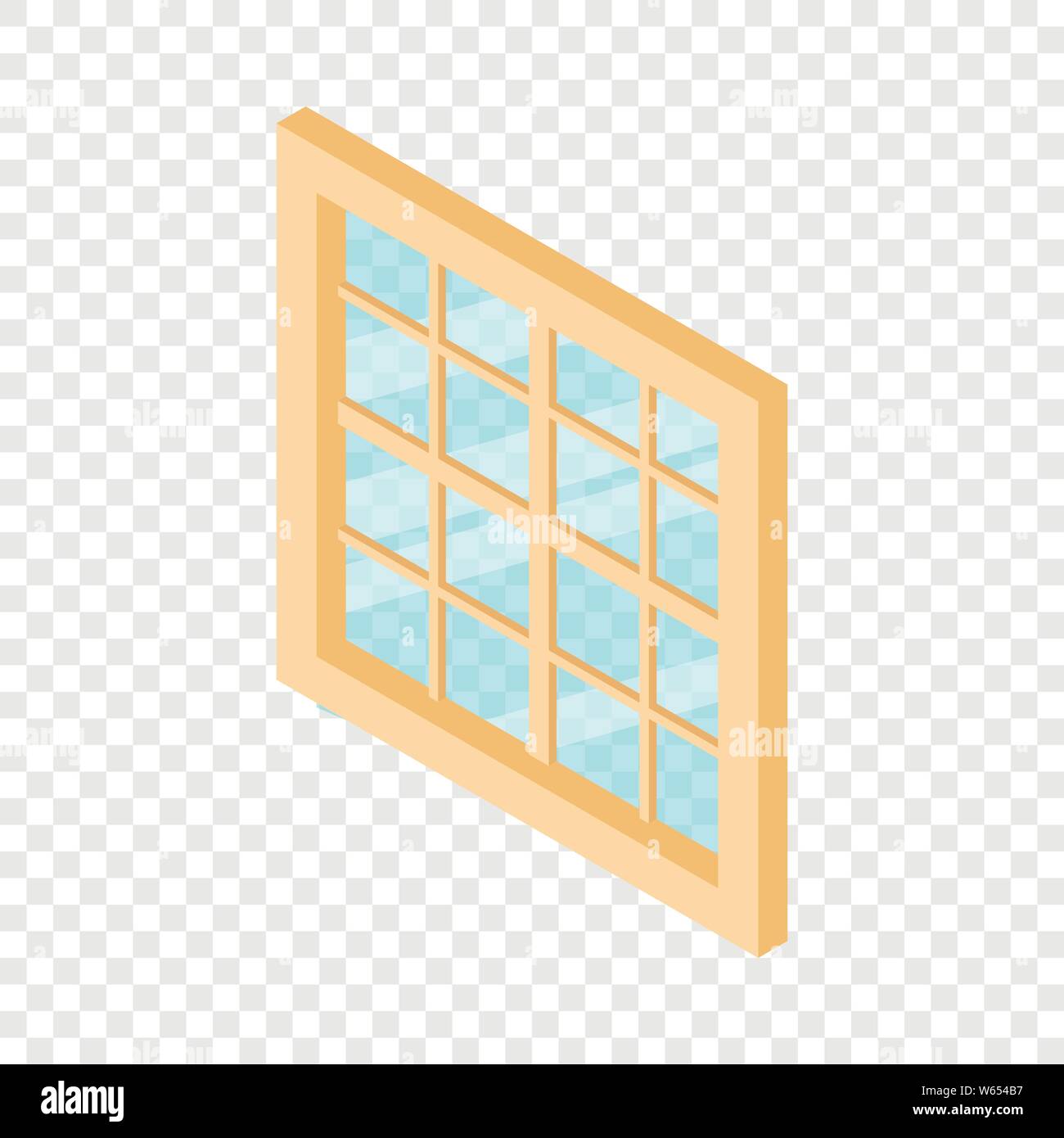Lattice window frame icon, isometric 3d style Stock Vector Image & Art ...