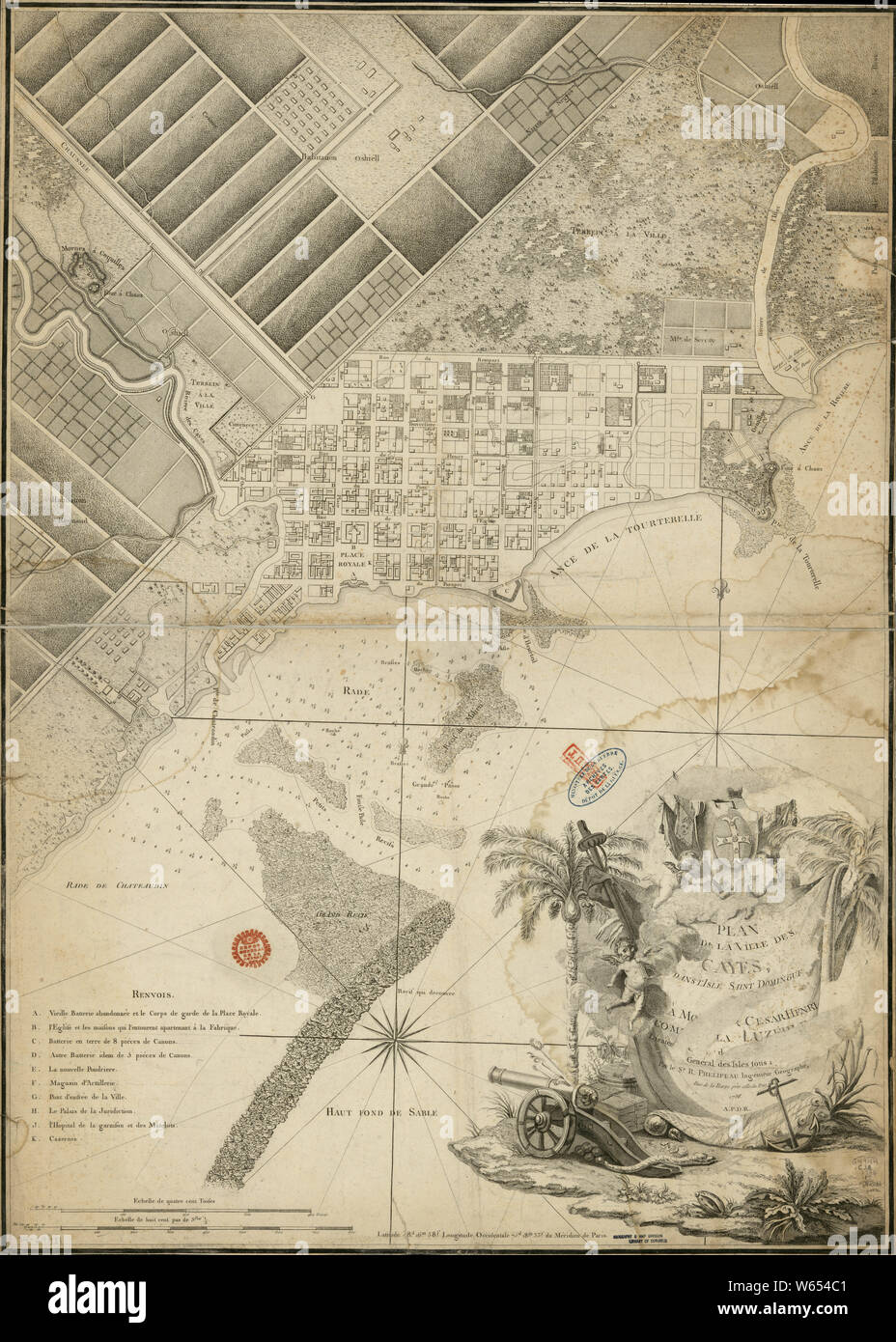 Saint domingue map hi-res stock photography and images - Alamy