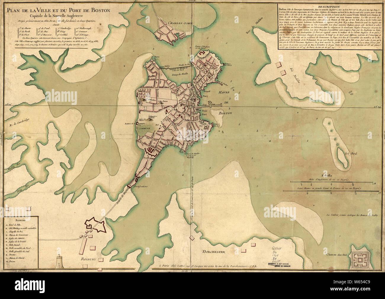 American Revolutionary War Era Maps 1750-1786 707 Plan de la ville et ...