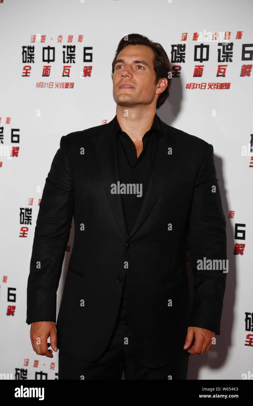 British actor Henry Cavill arrives on the red carpet for the China ...