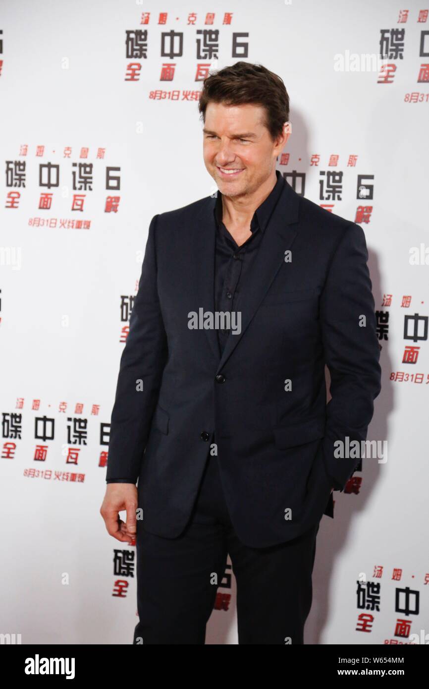 American actor and producer Tom Cruise arrives on the red carpet for ...