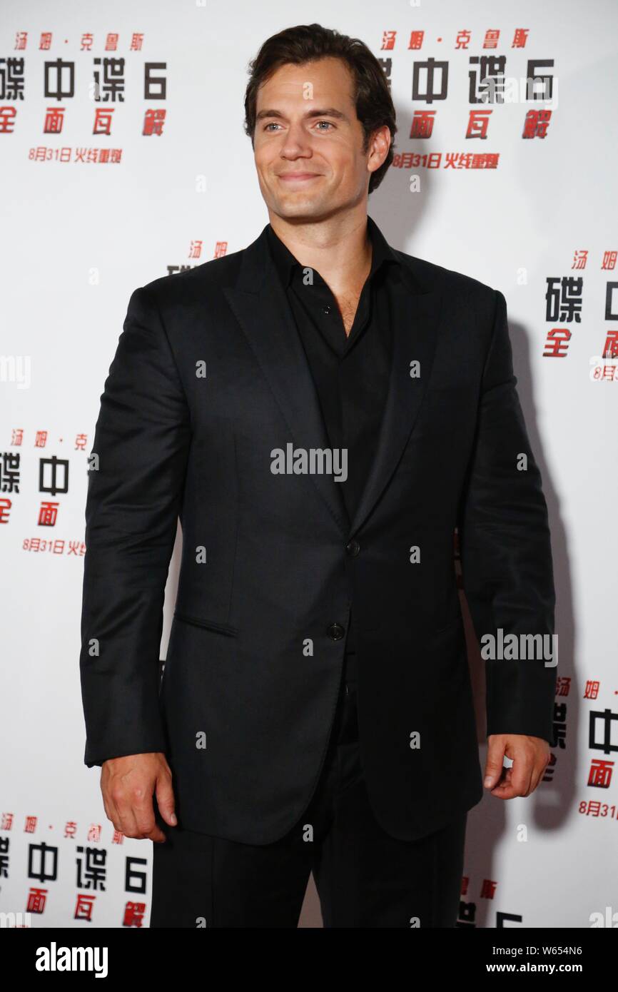 British actor Henry Cavill arrives on the red carpet for the China ...