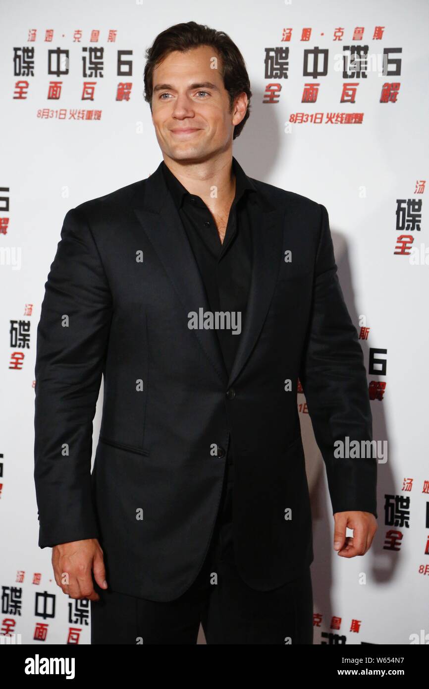 British actor Henry Cavill arrives on the red carpet for the China ...