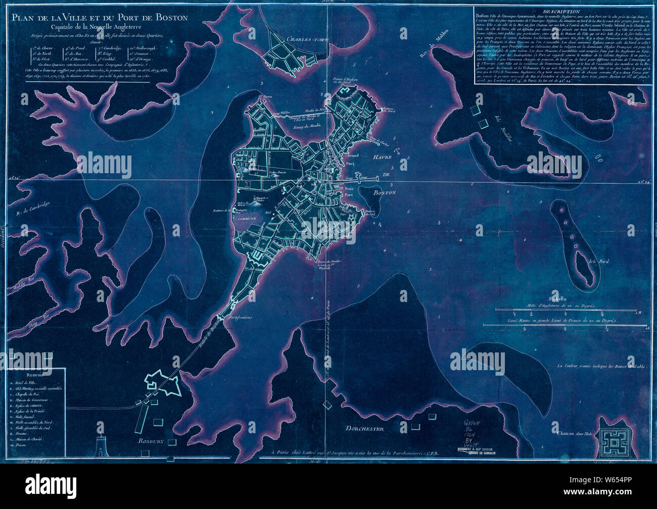 American Revolutionary War Era Maps 1750-1786 709 Plan de la ville et ...
