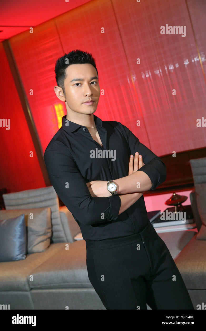 --FILE--Chinese actor Huang Xiaoming poses for photos during an ...