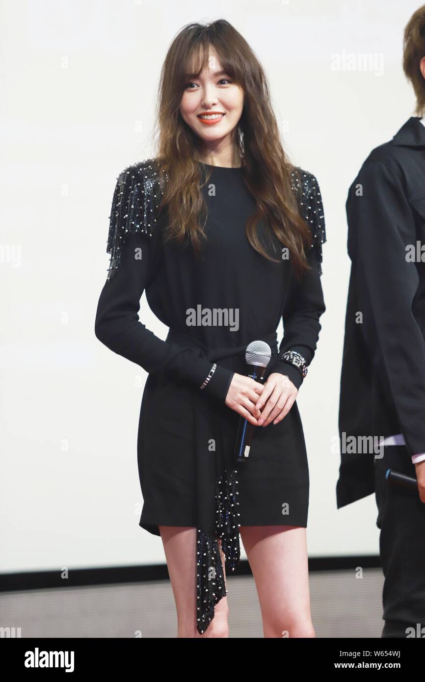 Chinese actress Tiffany Tang or Tang Yan attends a road show for the ...