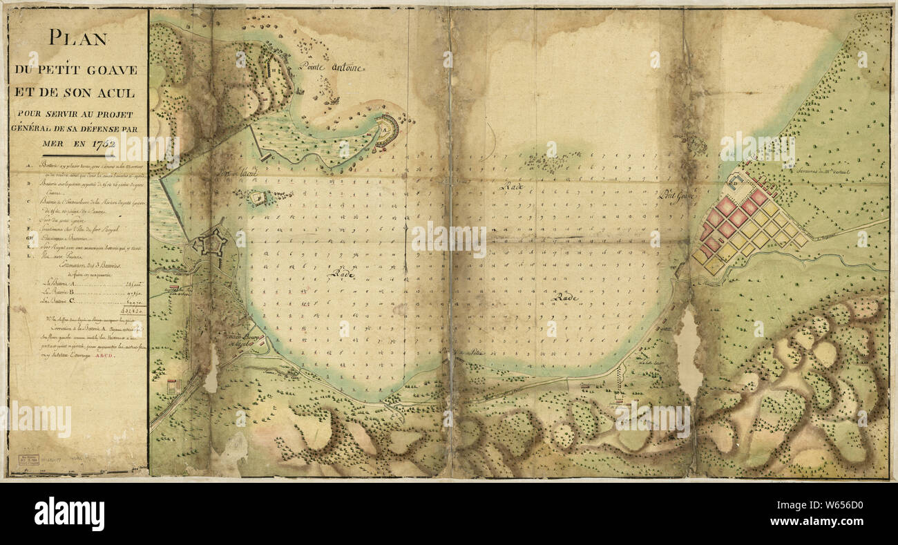 American Revolutionary War Era Maps 1750-1786 727 Plan du Petit Goâve ...