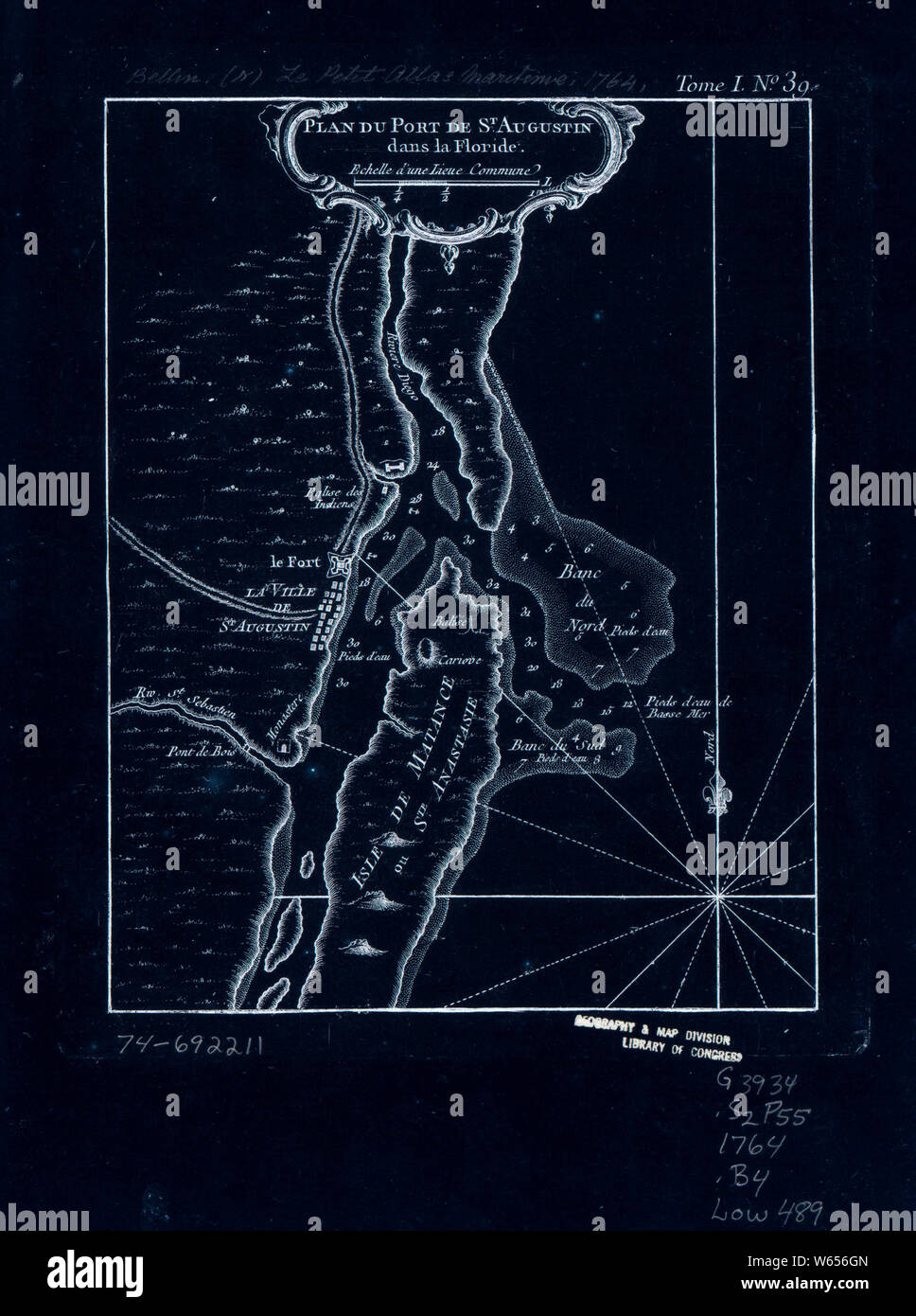 American Revolutionary War Era Maps 1750-1786 732 Plan du port de St ...