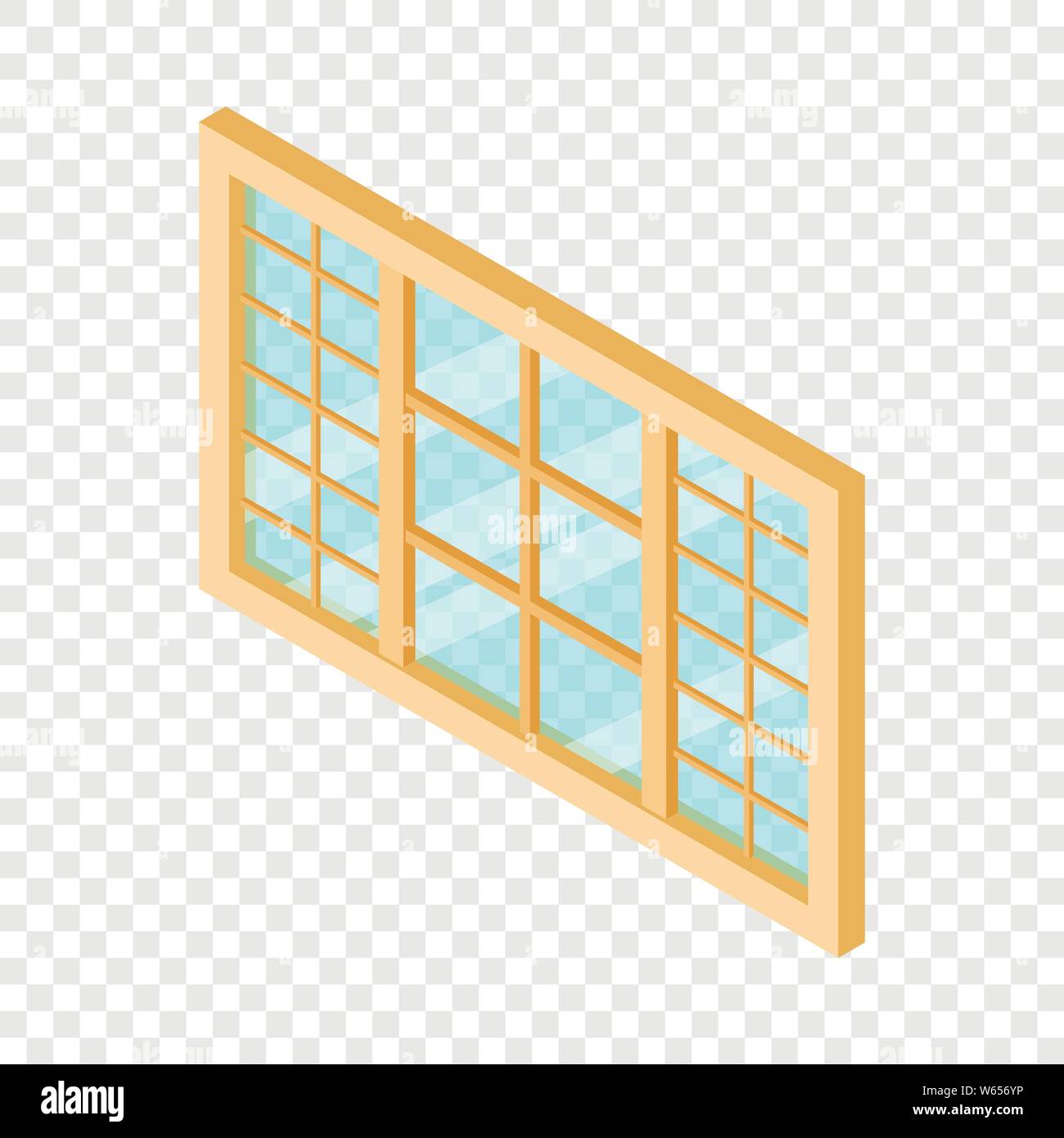 Wood window frame icon, isometric 3d style Stock Vector Image & Art - Alamy
