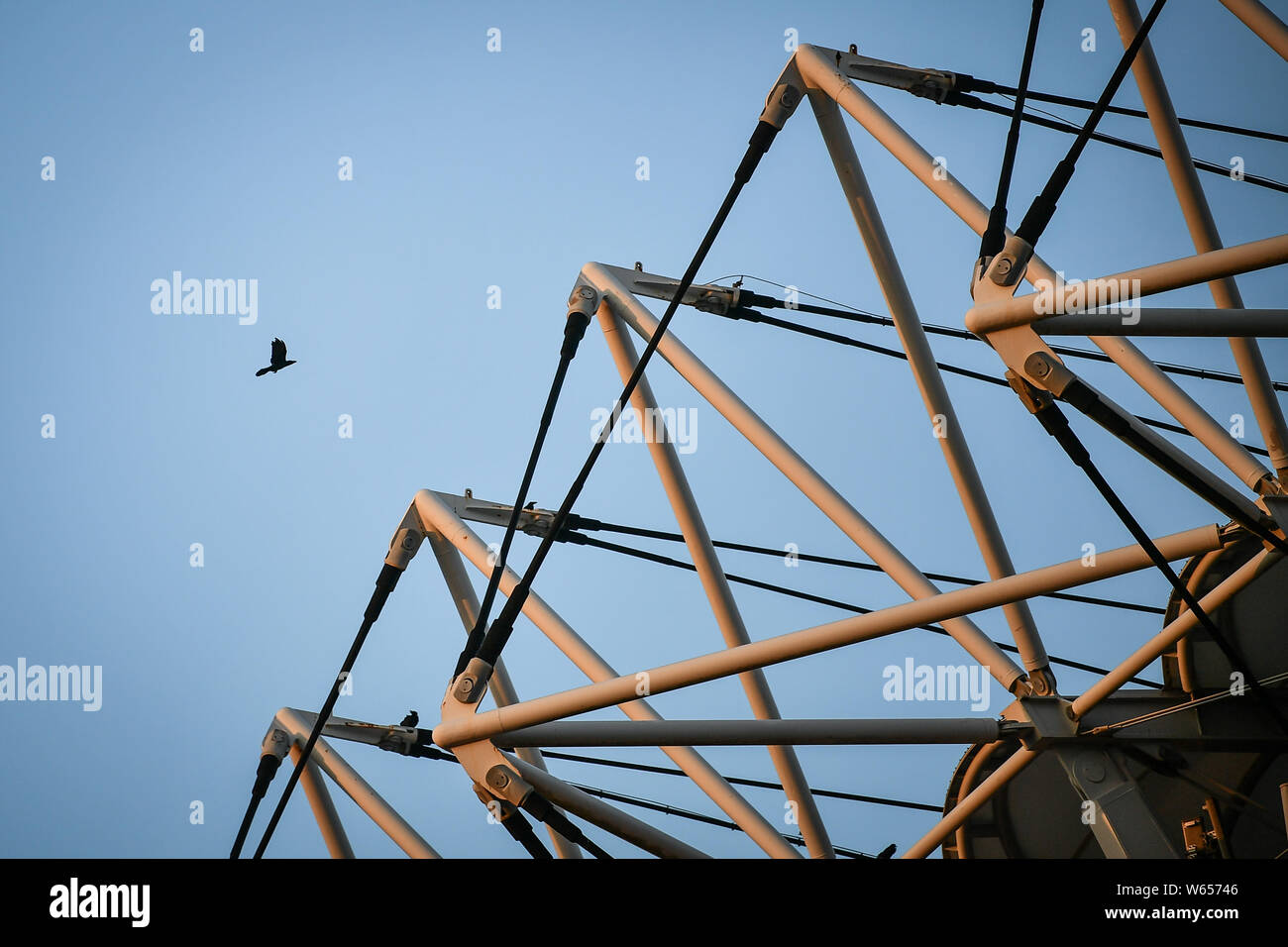 View of the Kashima Soccer Stadium ahead of the quarter-final match ...